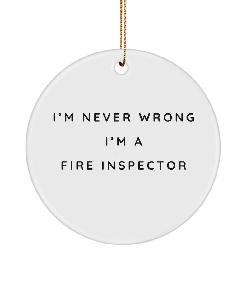 Fire Inspector Ornament, Ornament for Fireman, Gift for Fire Inspector ...