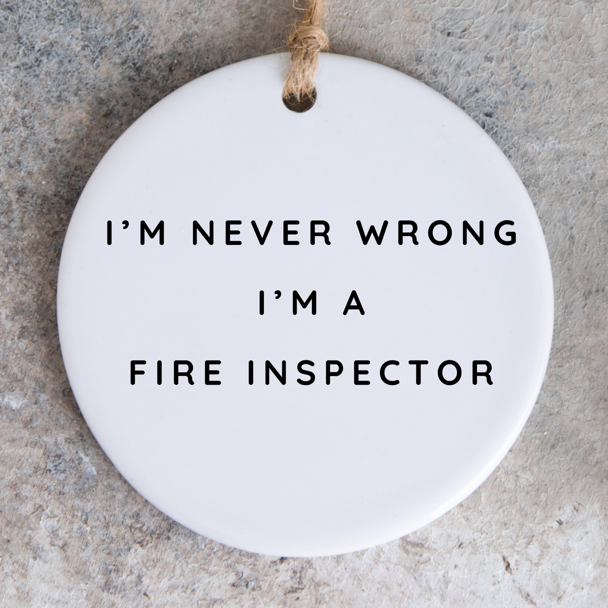 Fire Inspector Ornament, Ornament for Fireman, Gift for Fire Inspector ...