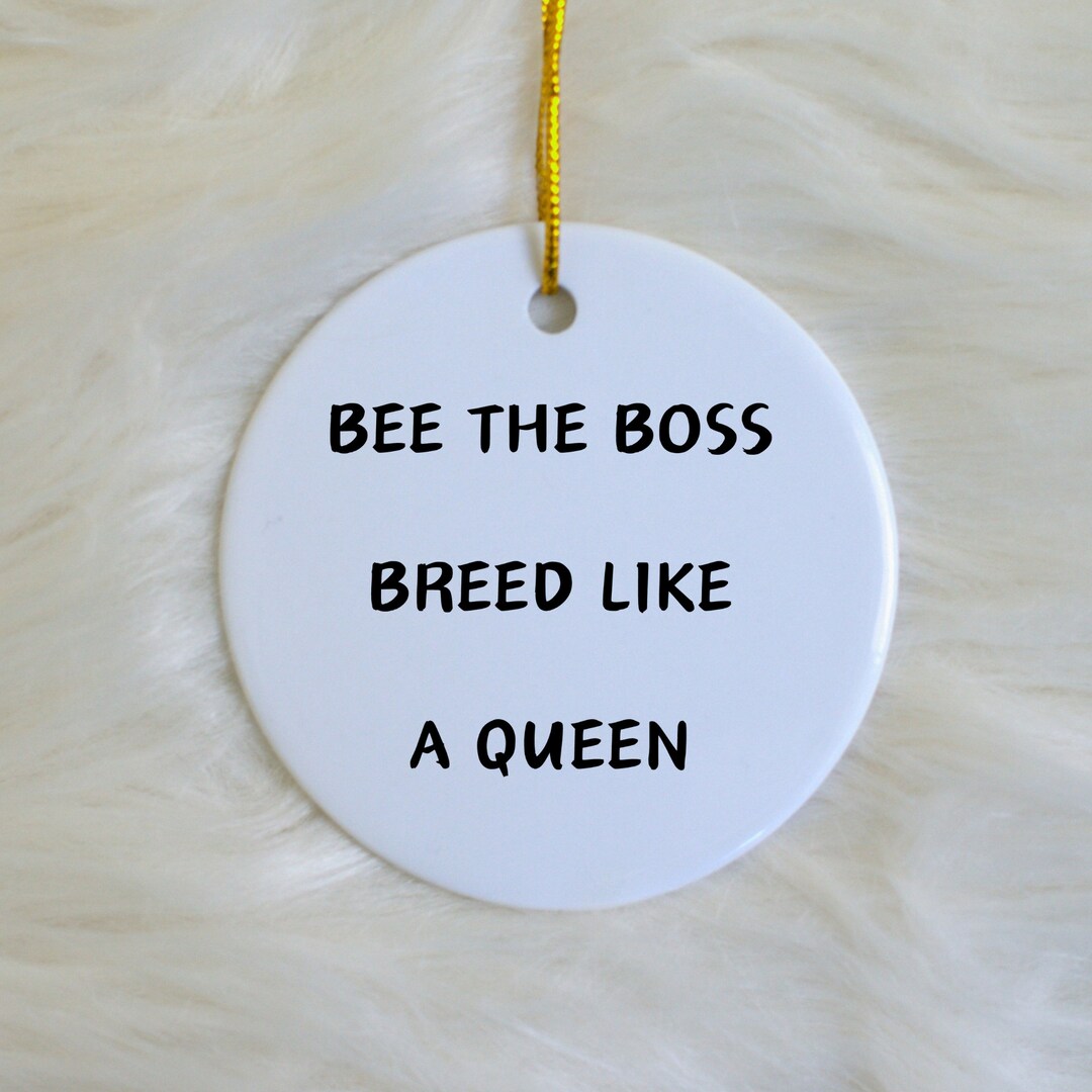 Queen Bee Breeder Ornament, Bauble for Queen Bee Breeder, Gift for ...