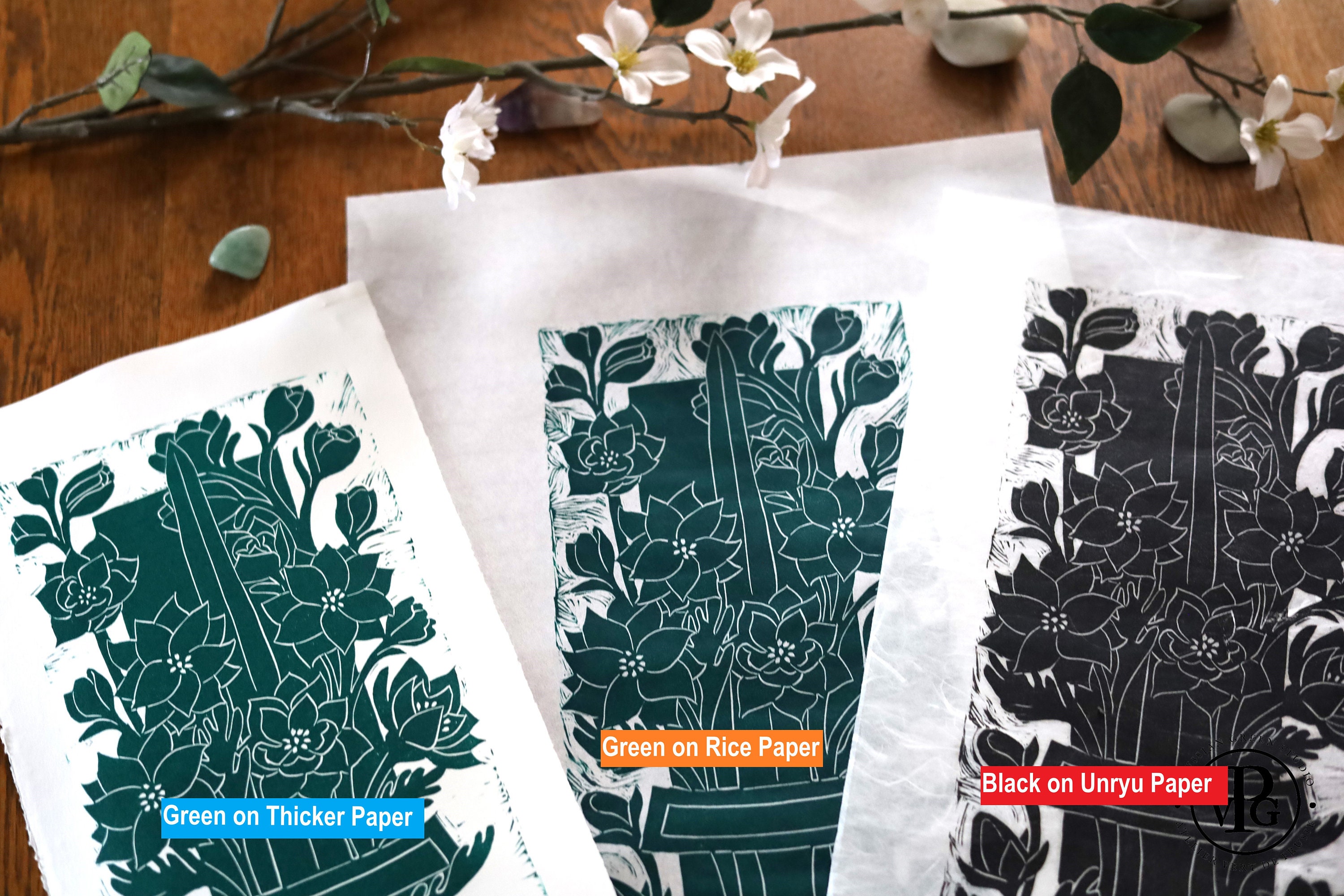 Sword Flowers Original Linocut Print, Garden Lino Style, Nature Relief ...