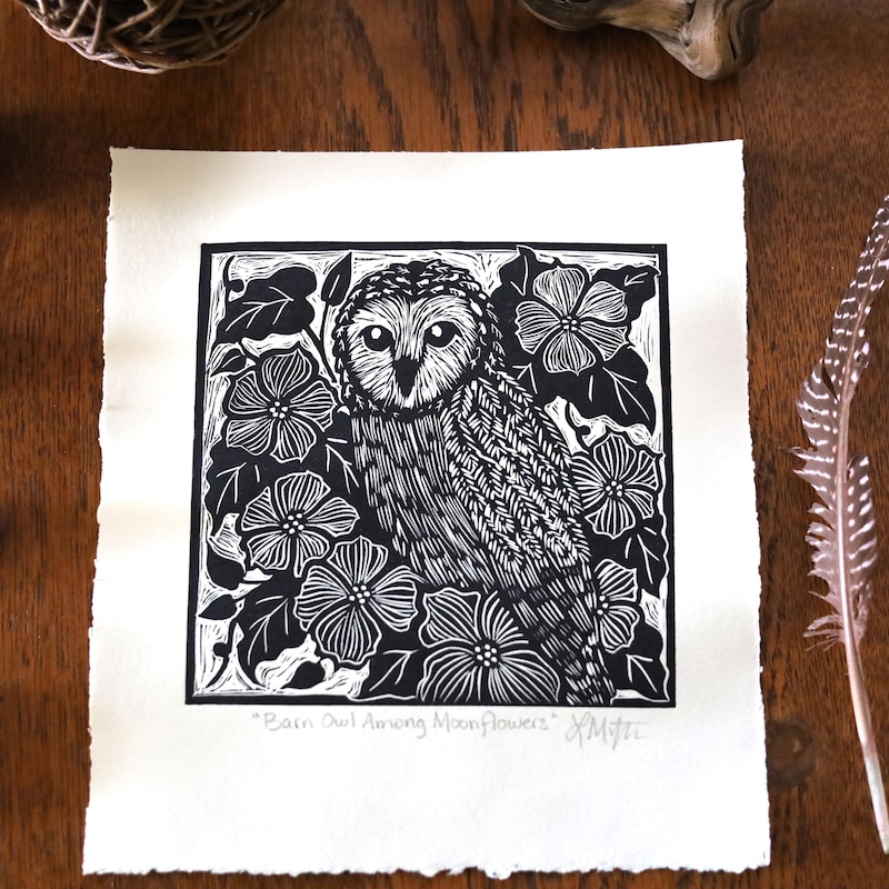 Lino Print Nature - Etsy