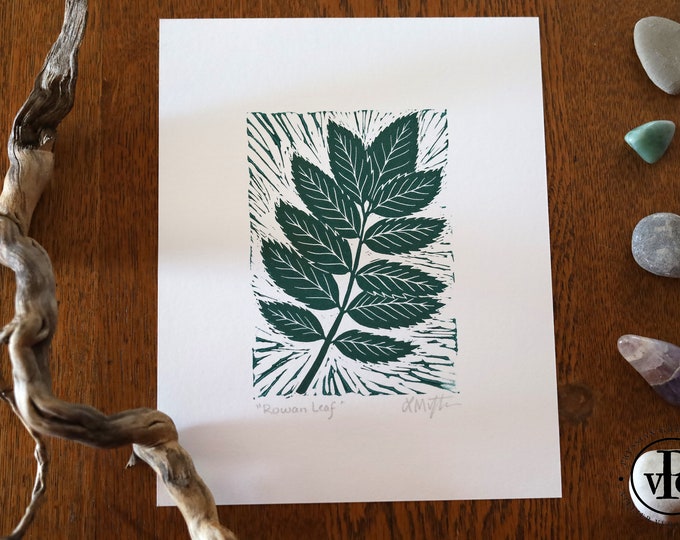 Aspen Leaf Original Linocut Print, Forest Linoprint, Nature Themed ...