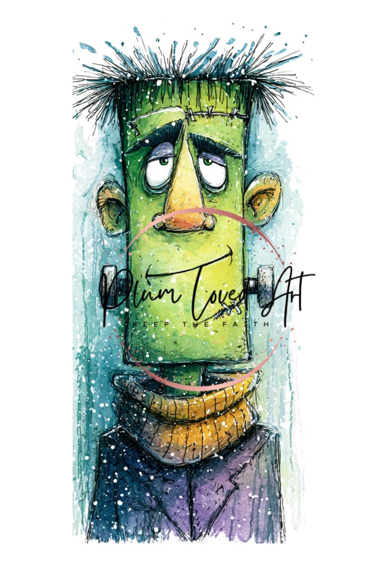 Frankenstein Digital Images for Artist PDF AND PNG - Etsy