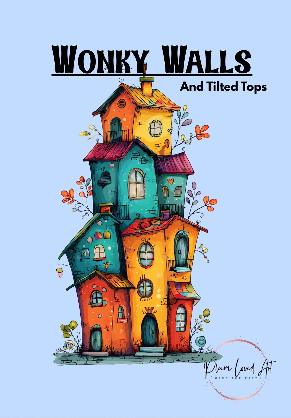 Wonky Walls and Tilted Tops Houses 40 Digital Images for Artist - Etsy