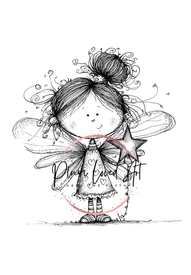 Angels - Plum Daily Doodle Art Line Art Digital Images for Artist PDF ...