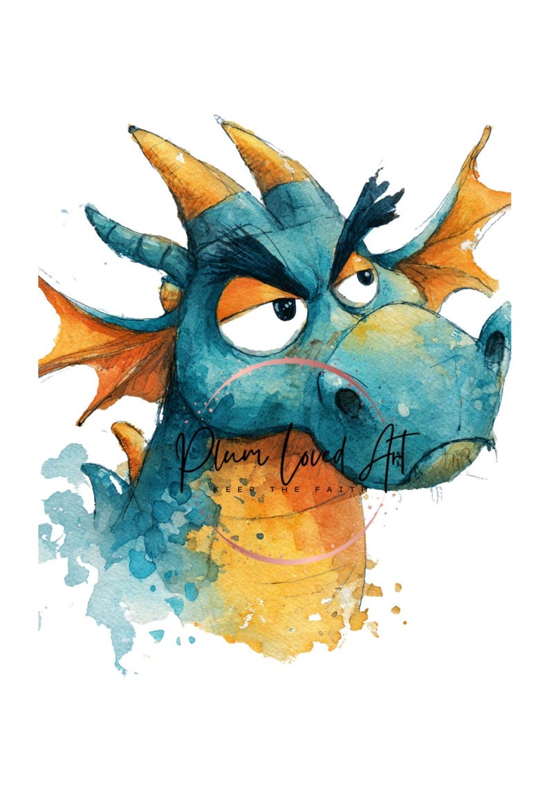 Whimsical Dragon Art 30 Digital Images - Etsy