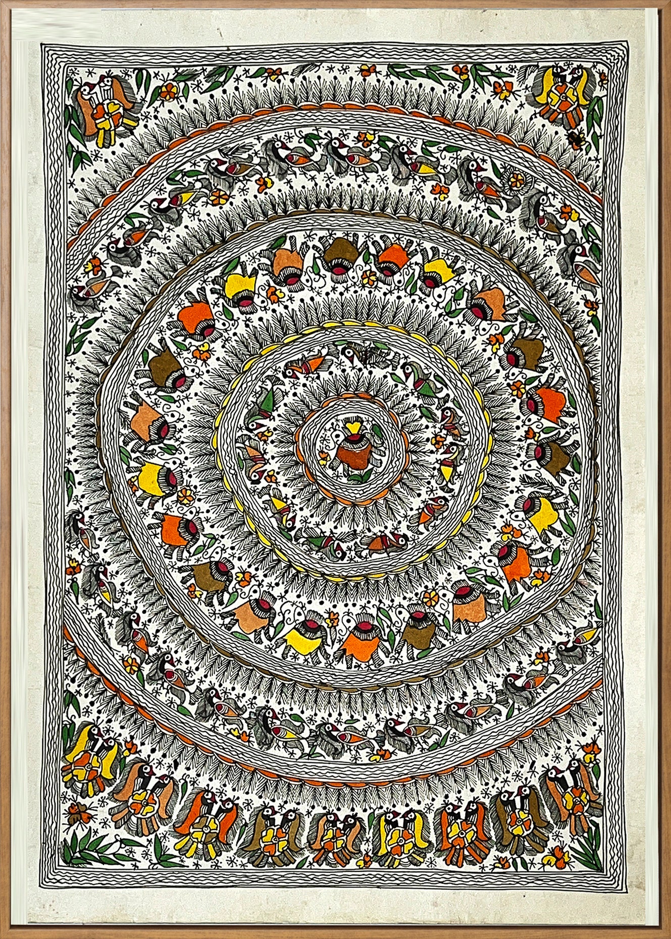 Traditional Mandala Madhubani Painting - Etsy