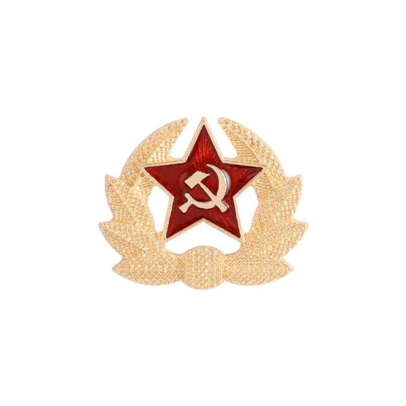 CCCP Rocket Pin Badge Soviet USSR Brooch Lapel Cosmonaut Space Red ...