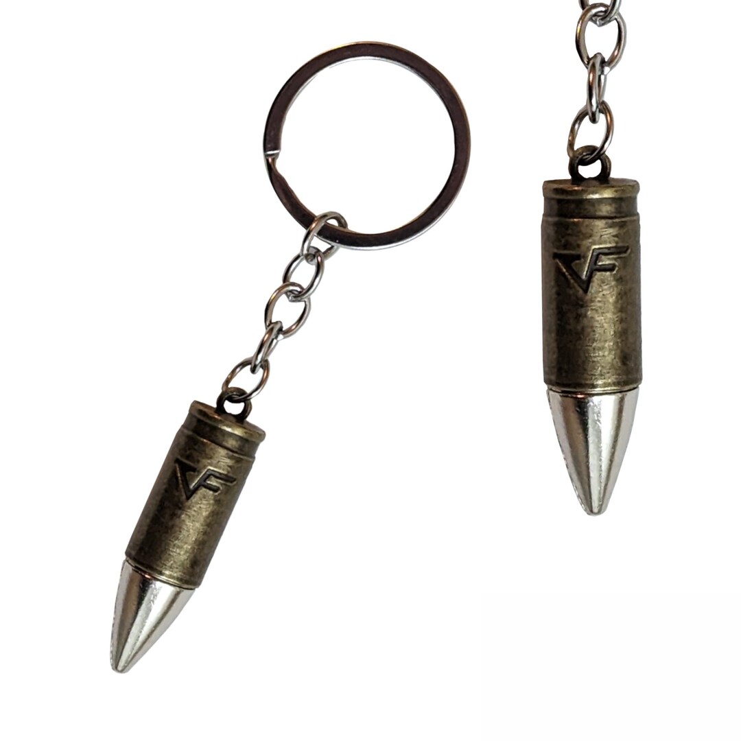 Metal Gun Bullet Shot Replica Keychain Bullet Keyring Pendant Gift ...