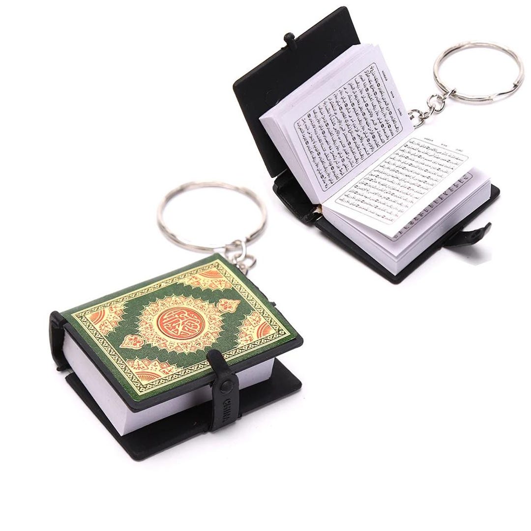 Mini Quran Keyring Arabic Book Keychain Islam Muslim Gift Ramadan Eid ...