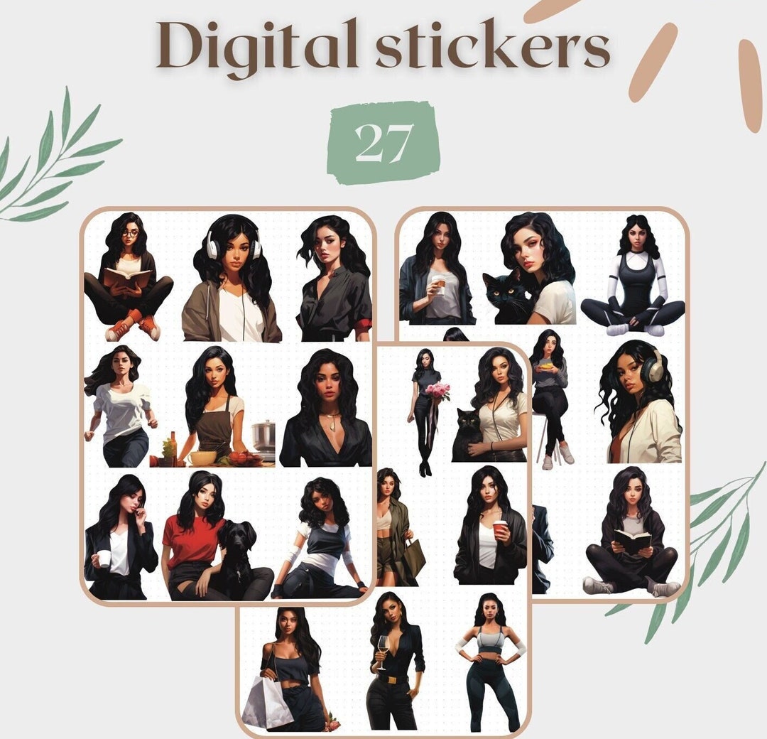 Digital Sticker That Girl Aesthetic | Planner Stickers | Self-care ...