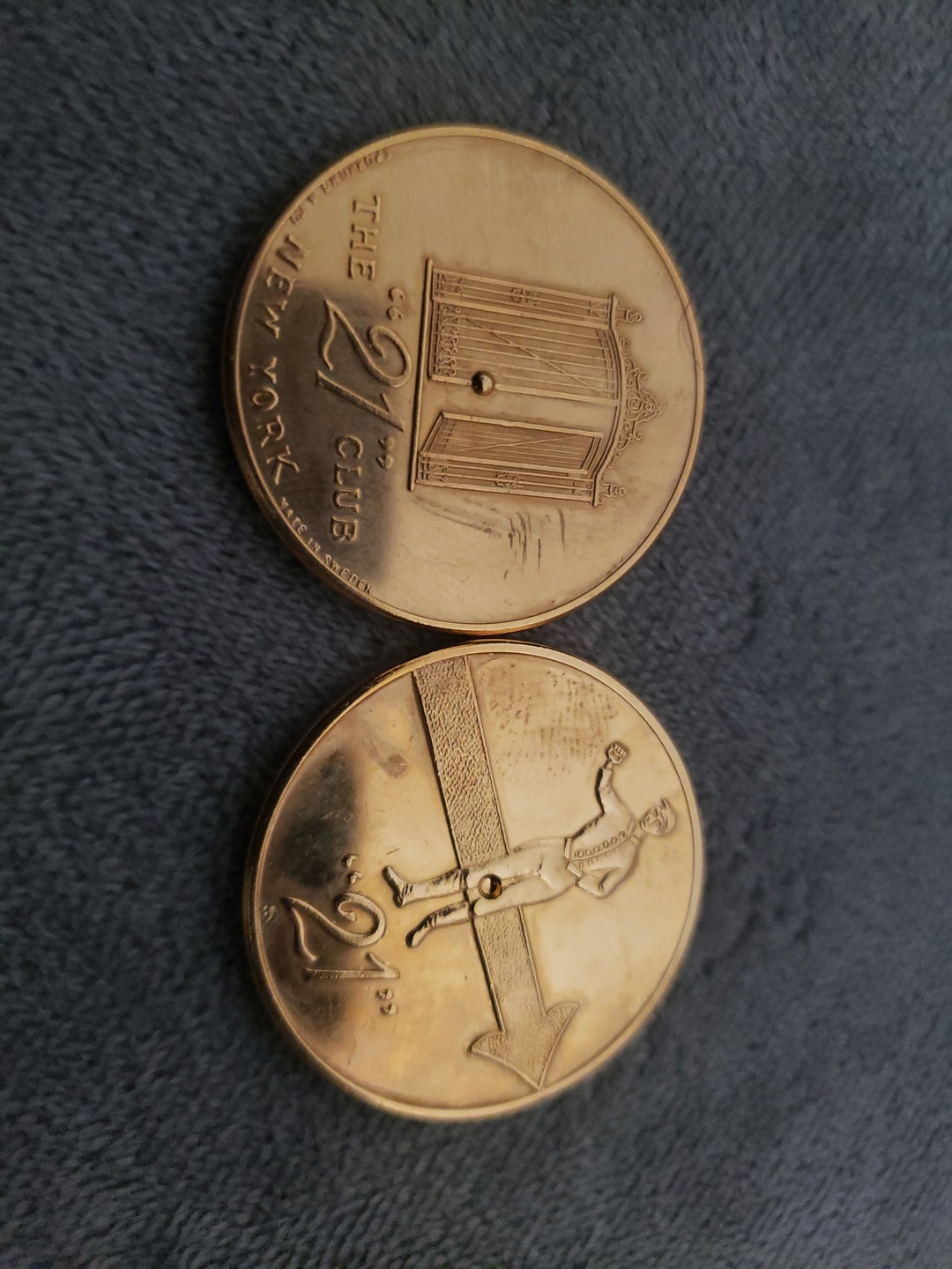 2 X 21 Club Spinner Coins - Etsy