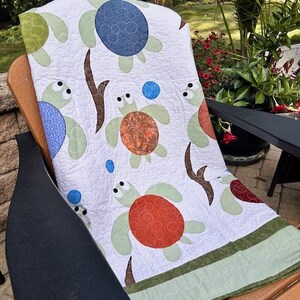 Sea Turtle Friends Baby Quilt, Baby Quilt, Boy Quilt, Girl Quilt, Crib ...