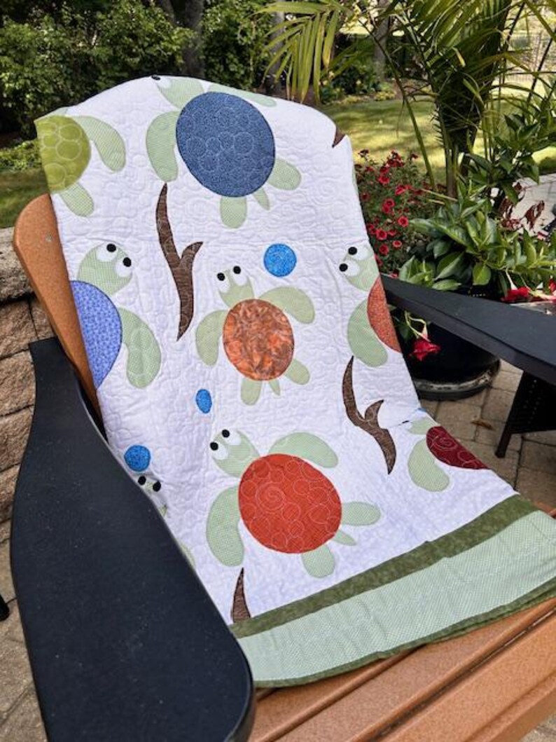 Sea Turtle Friends Baby Quilt, Baby Quilt, Boy Quilt, Girl Quilt, Crib ...