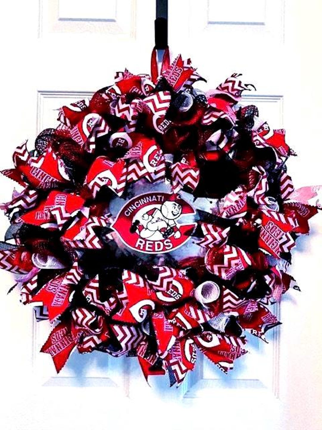 Cincinnati Reds Wreath, Reds Baseball Wreath, Cincinnati Reds Gift ...