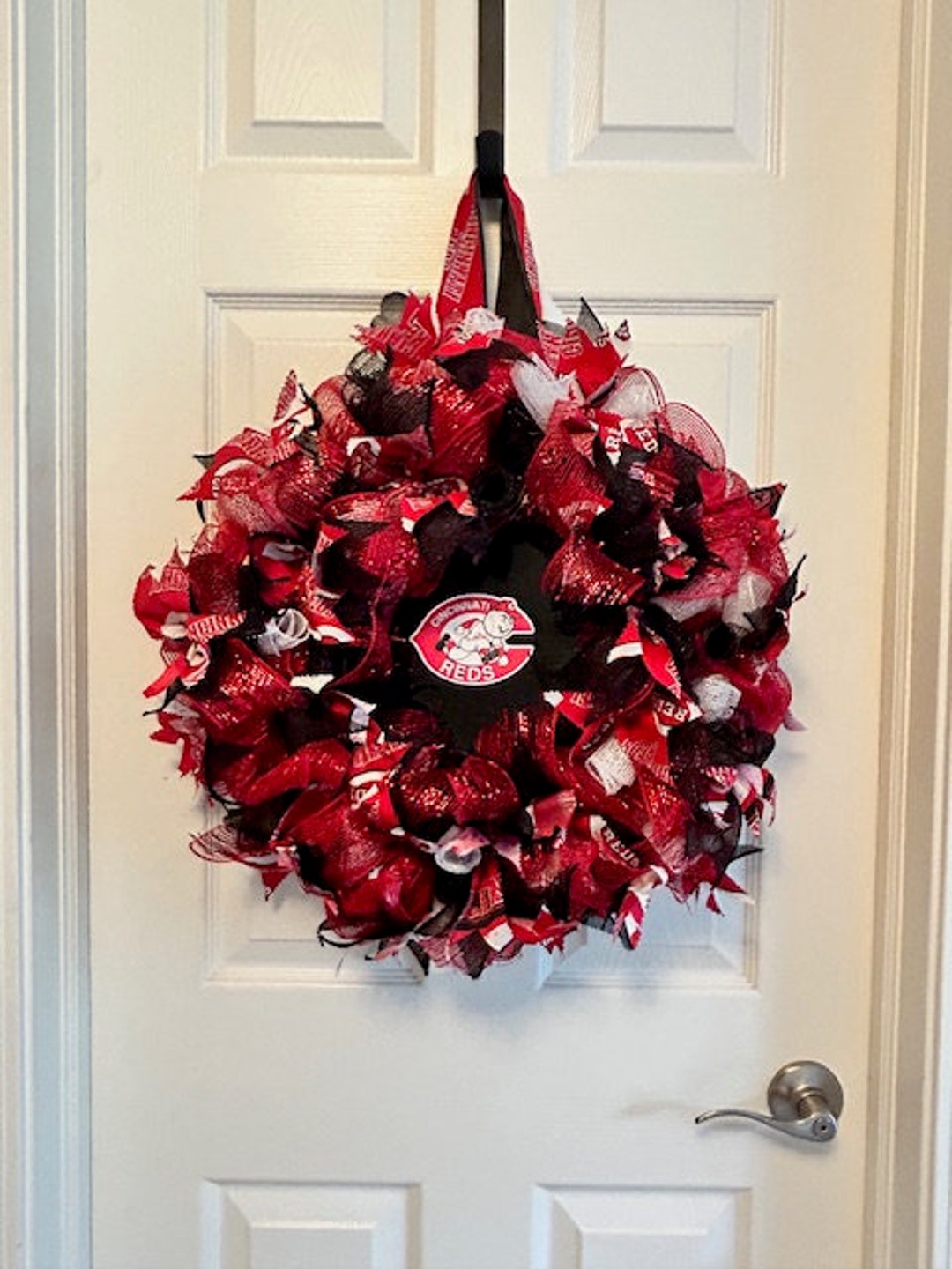 Cincinnati Reds Wreath, Reds Baseball Wreath, Cincinnati Reds Gift ...