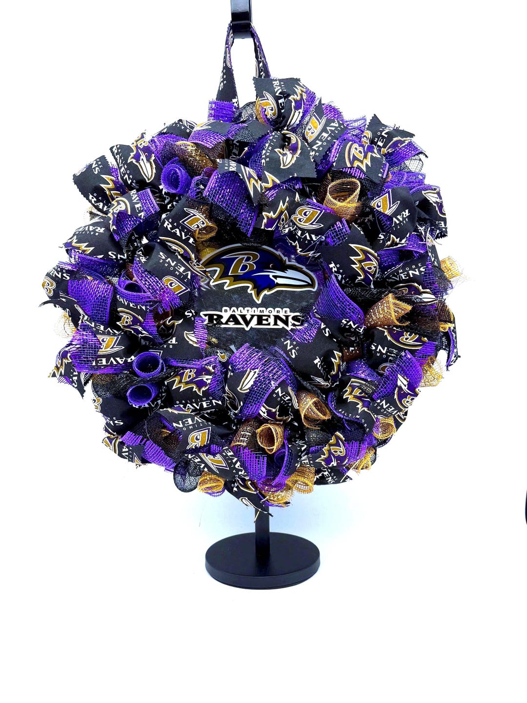 Baltimore Ravens Wreath, Ravens Gift, Ravens Wreath, Ravens Front Door ...