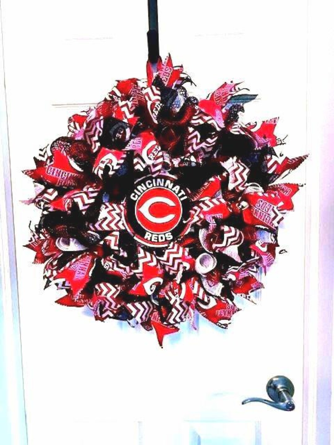 Cincinnati Reds Wreath, Reds Baseball Wreath, Cincinnati Reds Gift ...