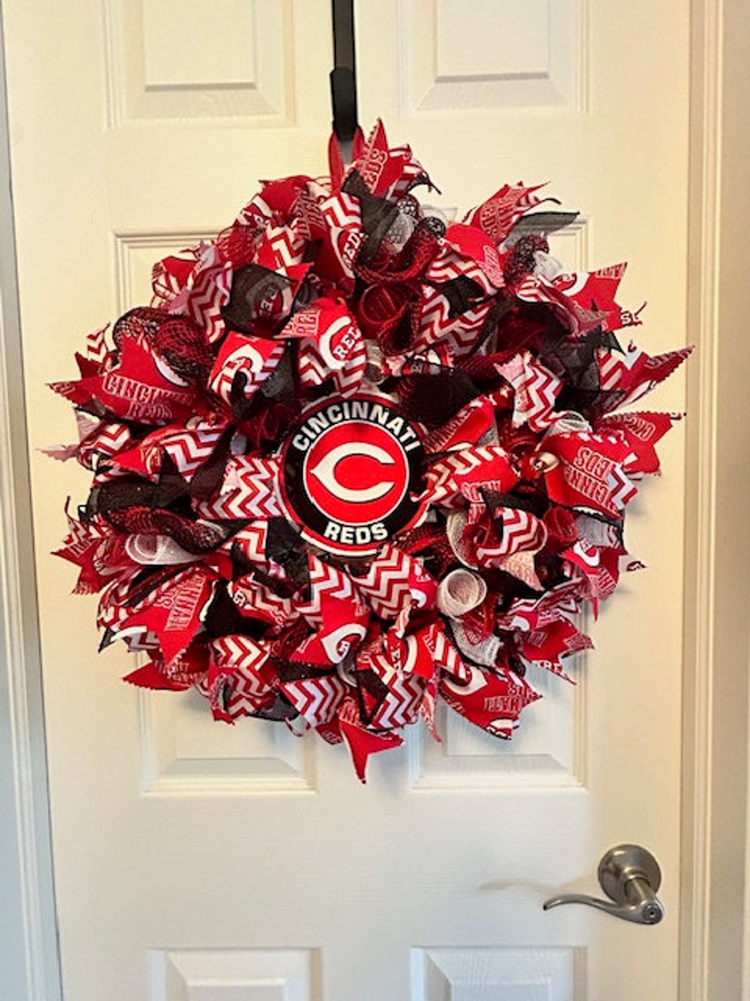 Cincinnati Reds Wreath, Reds Baseball Wreath, Cincinnati Reds Gift ...