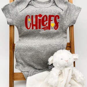 KC Chiefs Baby Clothes, Chiefs Bodysuit, Chiefs Baby Gift, KC Baby ...