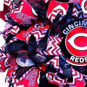 Cincinnati Reds Wreath, Reds Baseball Wreath, Cincinnati Reds Gift ...