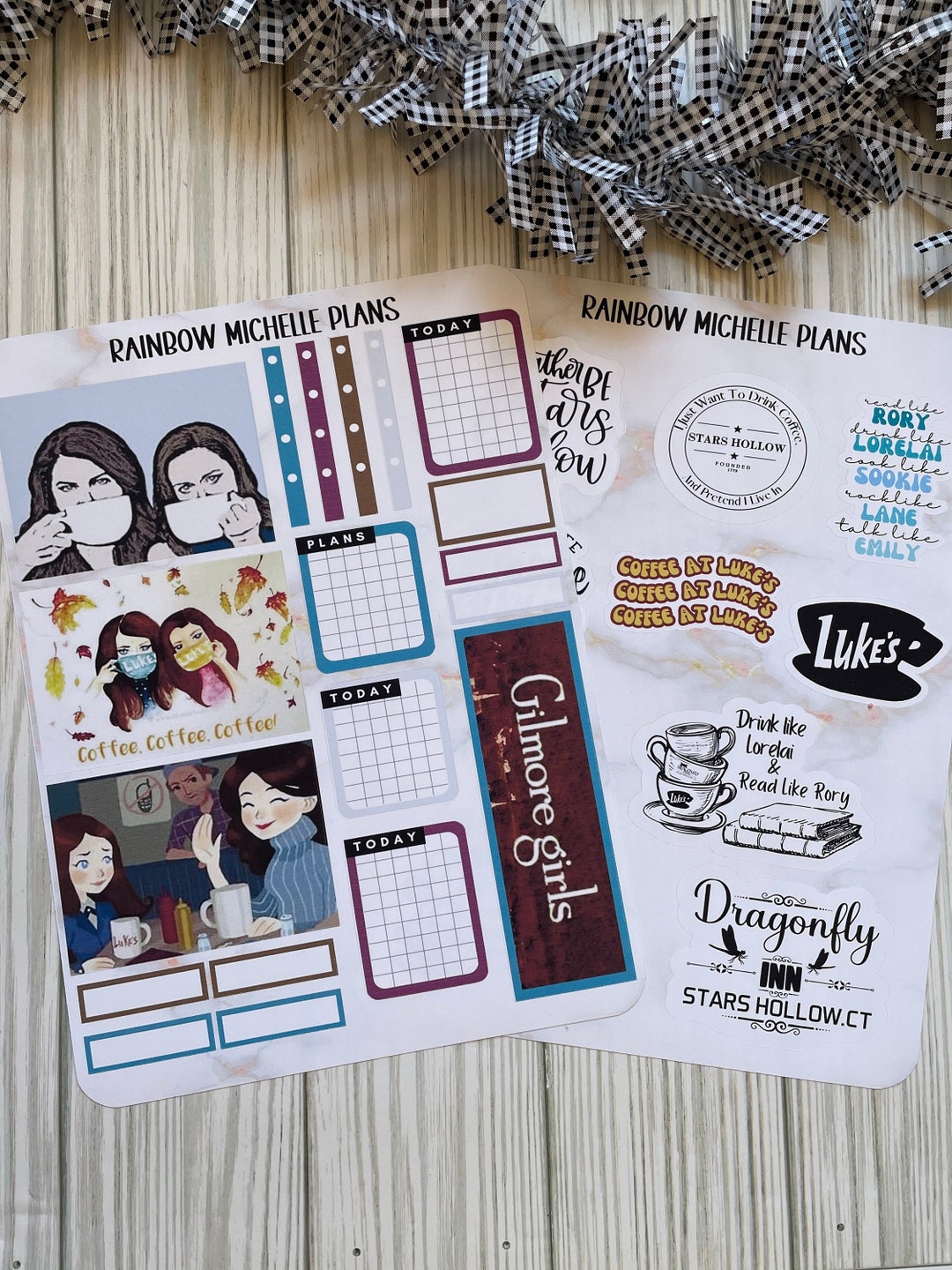 Gilmore Girls Inspired Classic Happy Planner Sticker Kit - Etsy