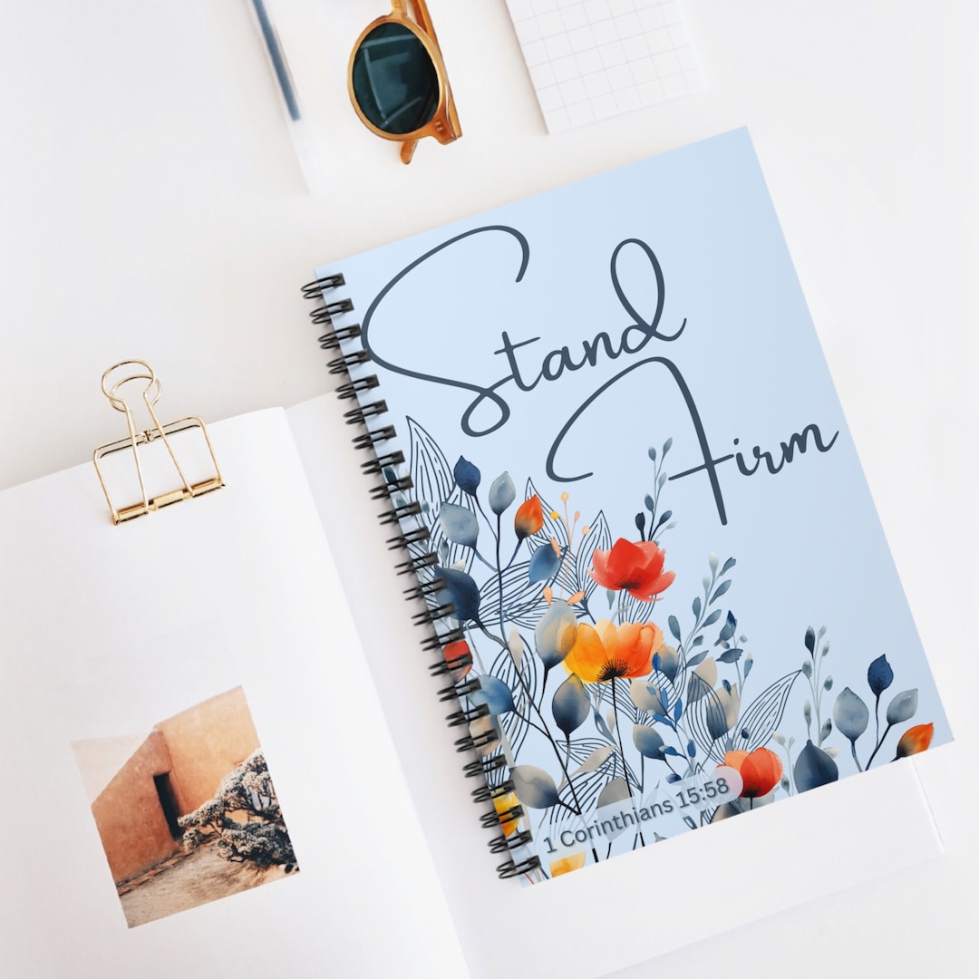 Spiral Notebook Ruled Line, Christian Notebook, Prayer Journal, Bible ...