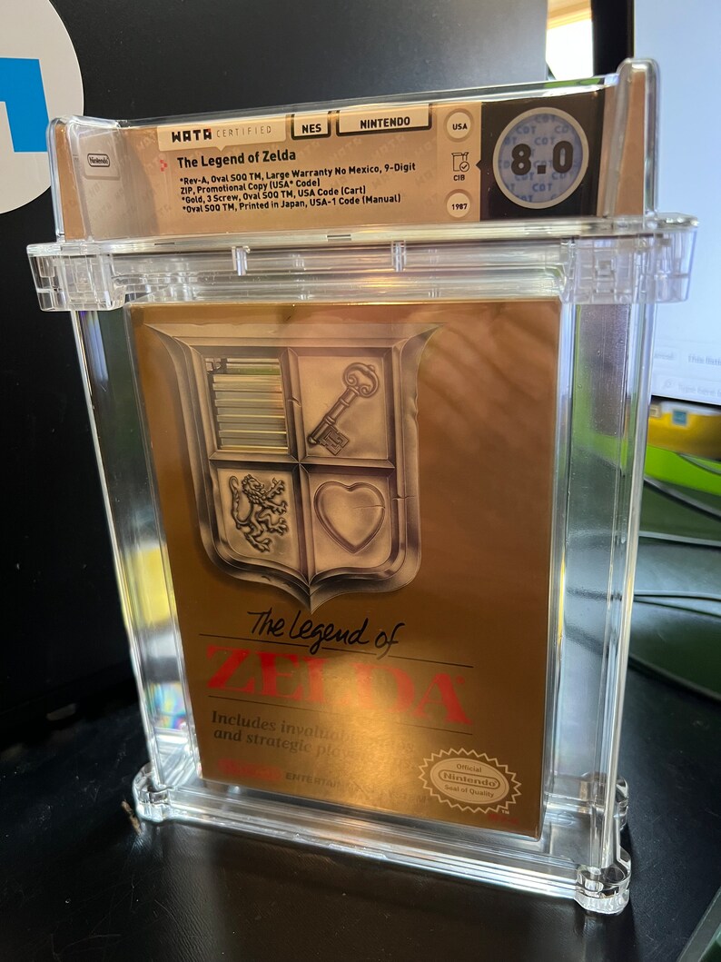 The Legend of Zelda WATA Certified CIB Gold 3 Screw - Etsy
