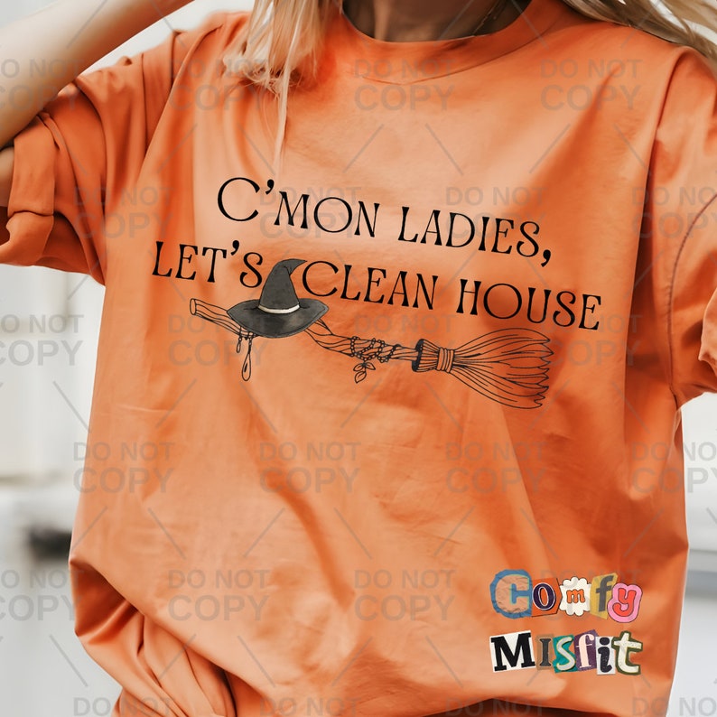 Practical Magic Style Shirt, Let's Clean House, Witches Broom ...