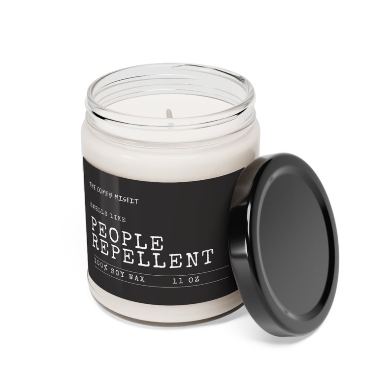 Smells Like People Repellent Funny Soy Candle, Introvert Mental Health ...