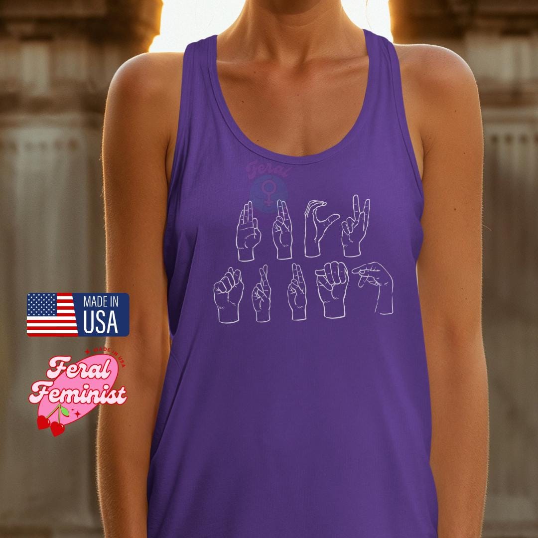 Subtle Anti-trump Tank Top, FDT Sign Language Shirt, Foxtrot Delta ...