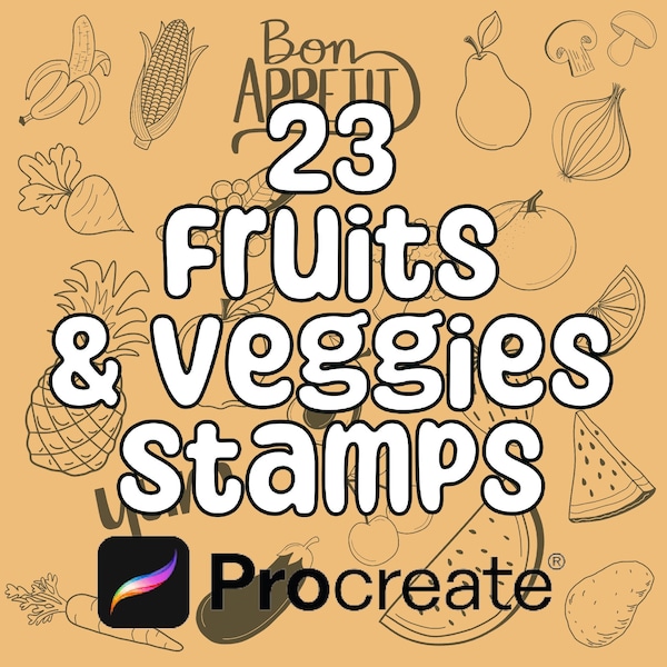 Vegetable Stamp - Etsy