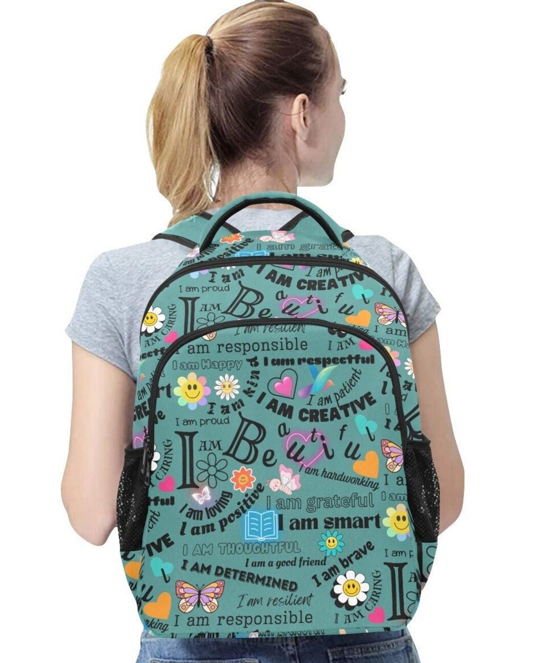 Affirmations for Girls - Jade Green Garden Theme Multifunctional ...