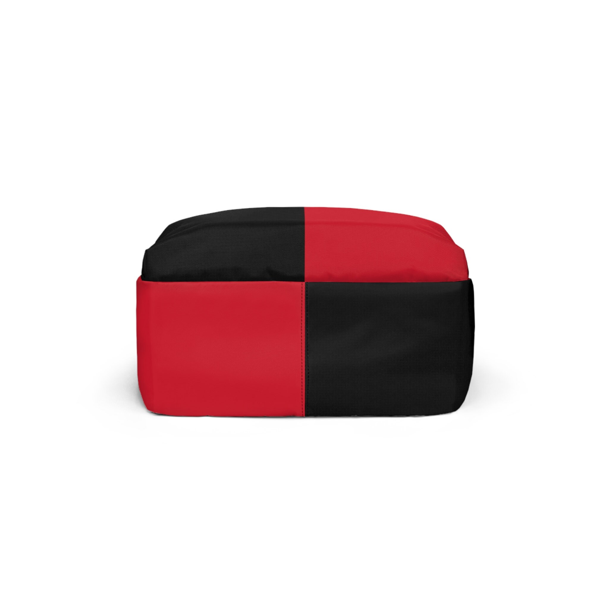 Red and Black Color Block Unisex Classic Backpack - Book Bag ...