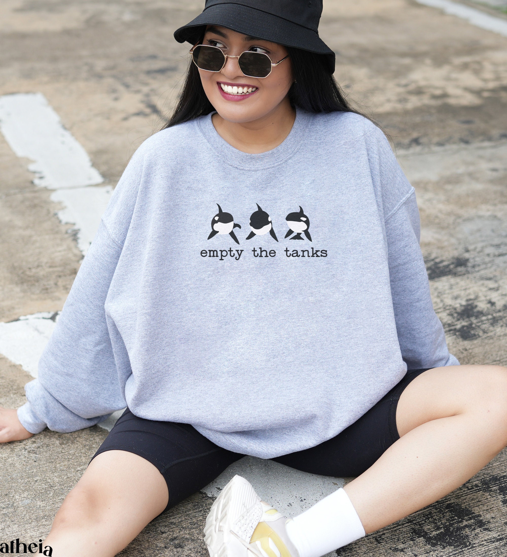 Orca Sweatshirt, Empty the Tanks, Killer Whale Lover, Animal Rights ...