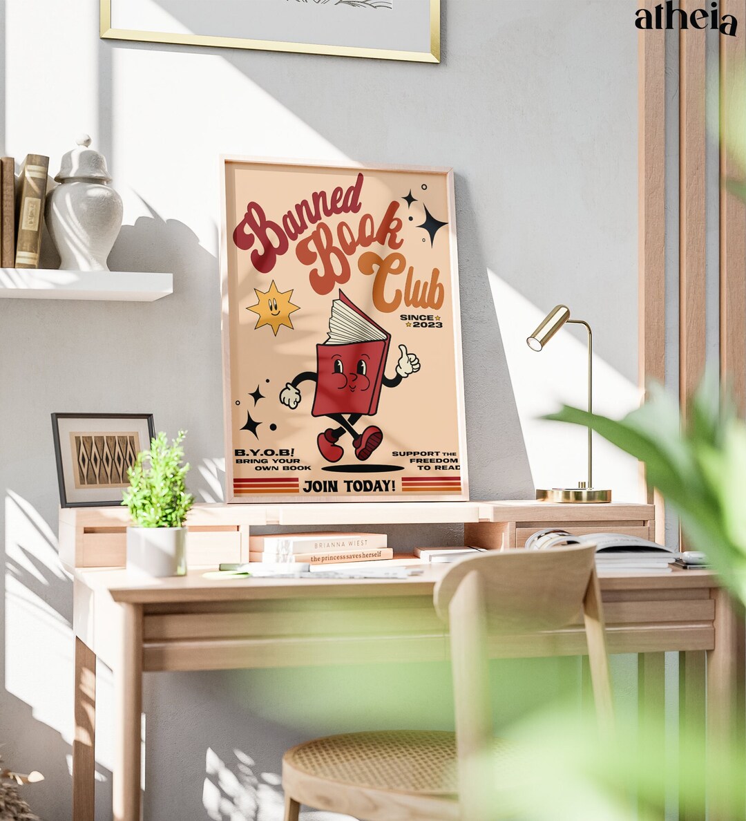 Banned Books Poster, Banned Book Club, Homeschool Classroom Poster ...