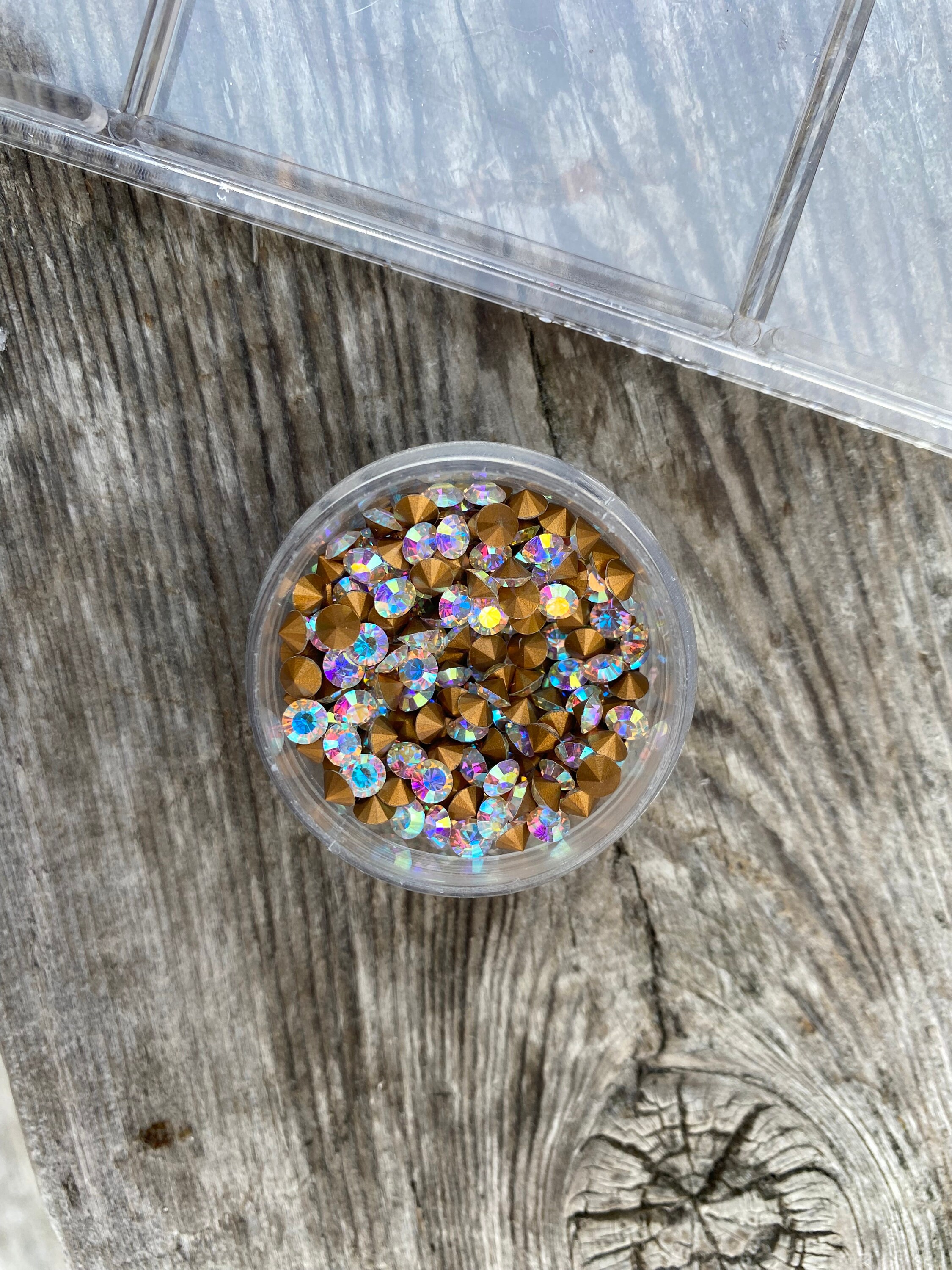 Swarovski Round Crystals, Rhinestones, Vintage 32 PP Crystals, 16 SS ...