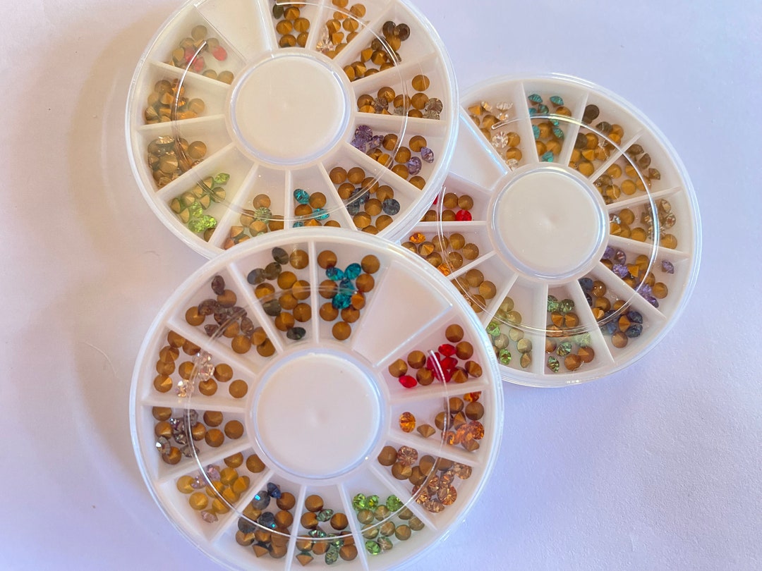 Swarovski Round Crystals, Rhinestones, Vintage 24 PP Crystals, 12 SS ...