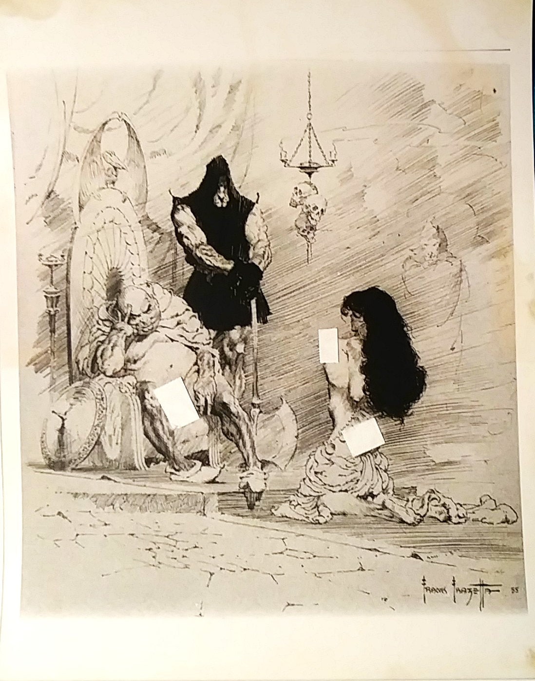FRANK FRAZETTA Slave, Emperor, Executioner, Limited Production Offset ...