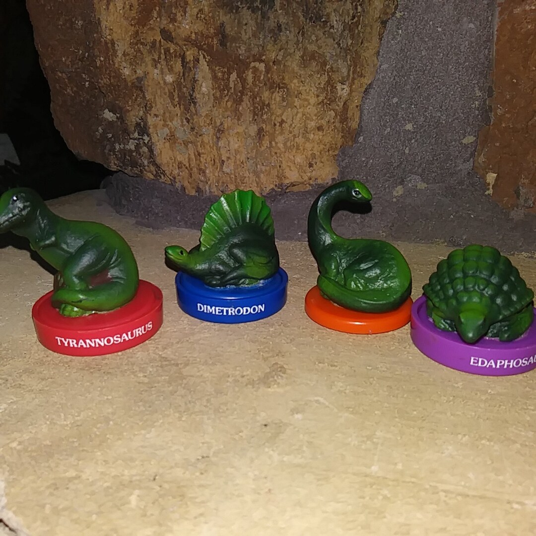 DINOSAUR Russ Berrie Soft Vinyl Stamp Pad Figurines, 2", Vintage New ...