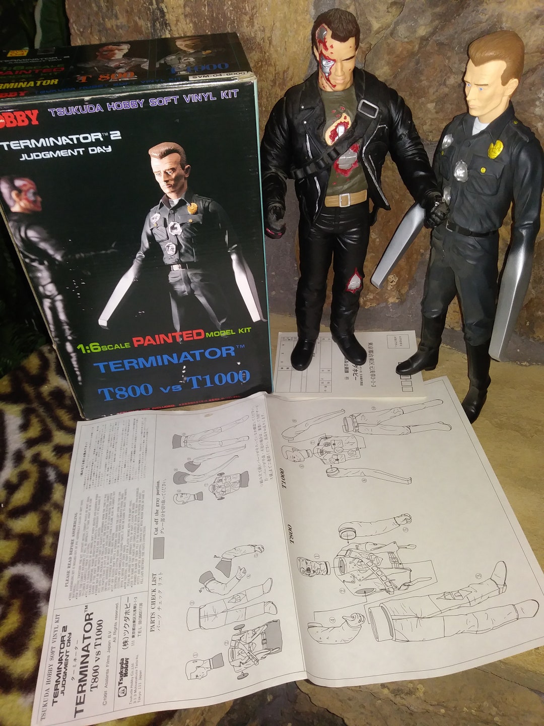 T800 Vs T1000 TERMINATOR 2, TSUKUDA 1991 Factory-finished Vinyl Figures ...