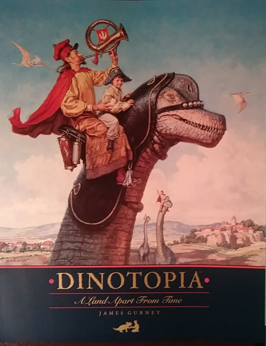 JAMES GURNEY brachiosurus, James Gurney Dinotopia Poster, 22x28 Vintage ...