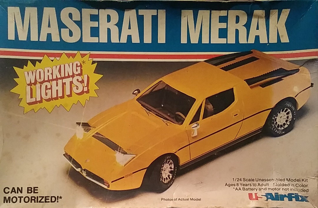 MASERATI MERAK 1972 Usairfix 1/24 Scale Plastic Model Kit - Etsy