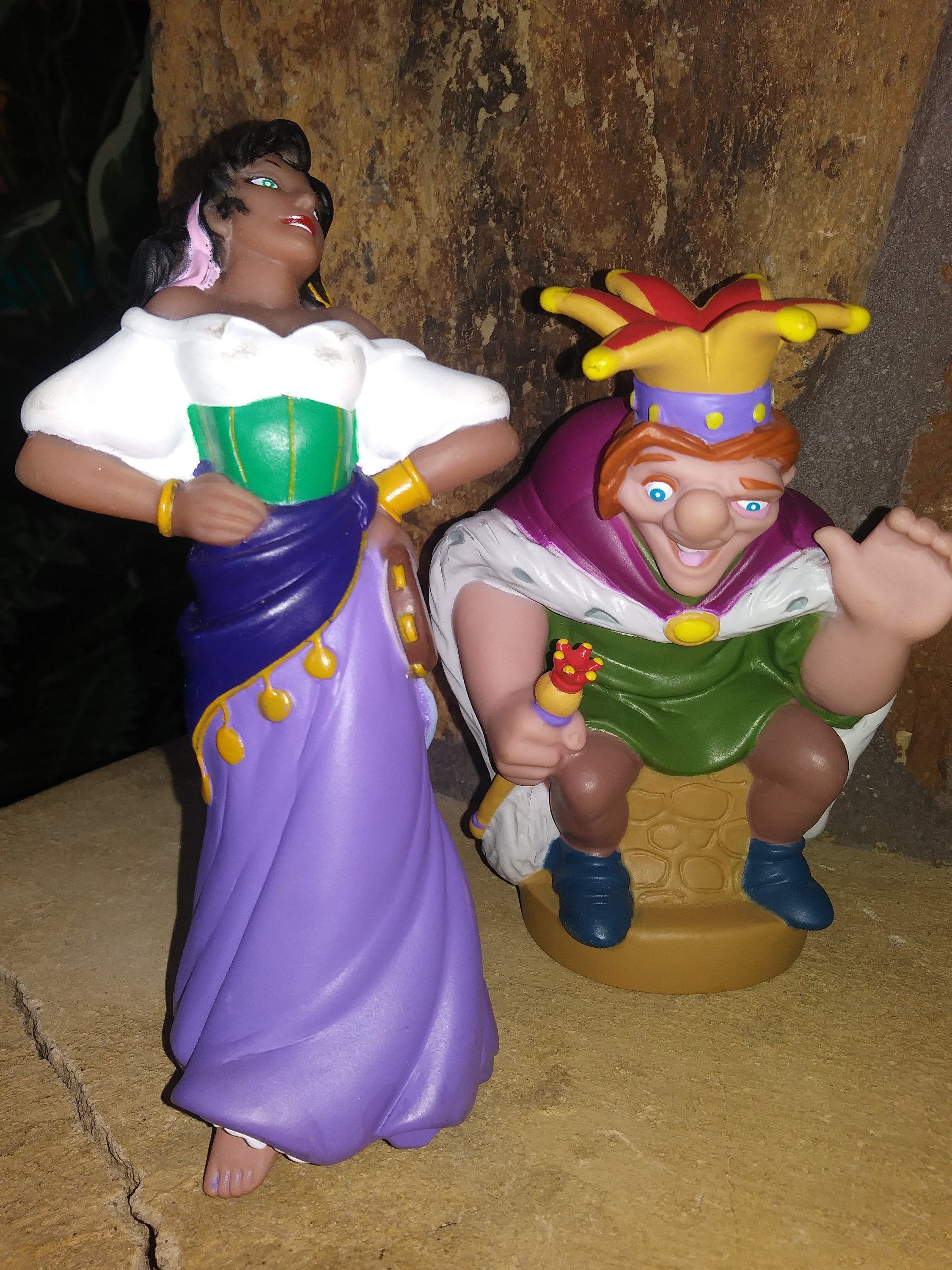 Vintage Hunchback of Notre Dame Figurines, Disney Centura Hard Vinyl ...