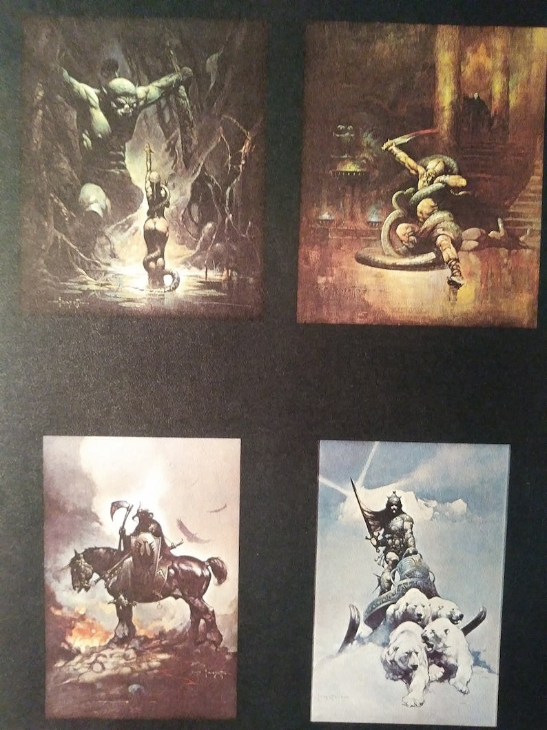 FRANK FRAZETTA Header Poster, Worldbeater Posters Series 4-7 18x23 ...