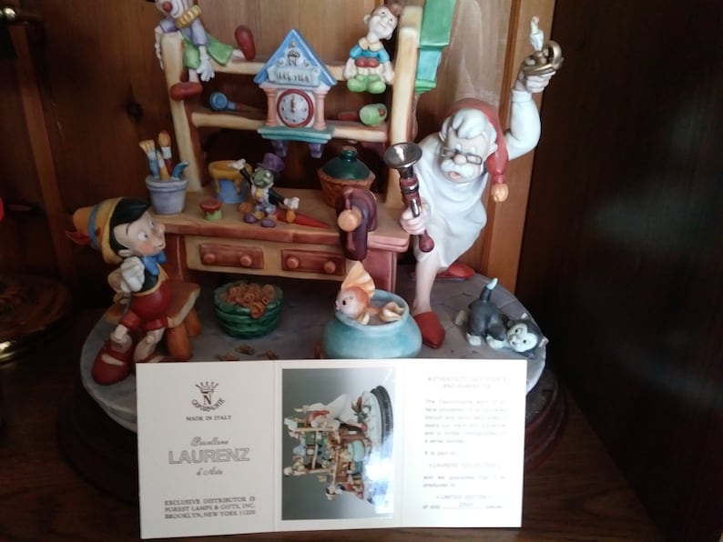 DISNEY PINOCCHIO Jiminy Cricket Geppetto Cleo Figaro Enzo - Etsy
