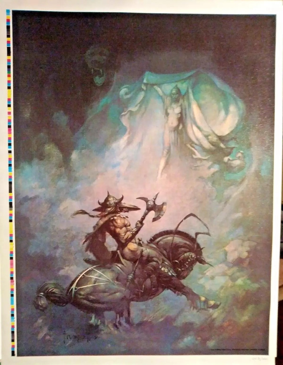 FRANK FRAZETTA "brak Vs. Sorceress", Limited Numbered Edition #2/100 ...