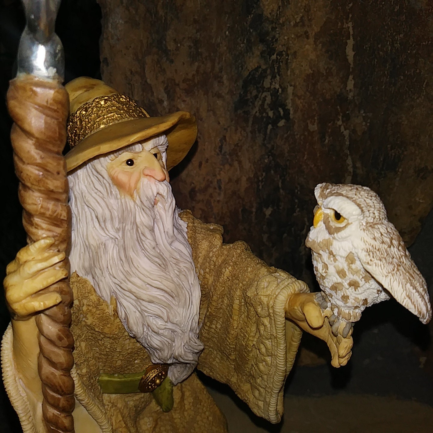 Hap Henriksen Wizard With Owl Figurine, Land of Legend, Limited Edition ...