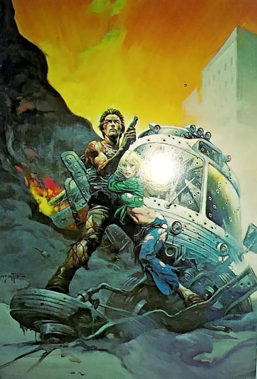 FRANK FRAZETTA "the Gauntlet" Movie Promotional Advertising Postcard ...
