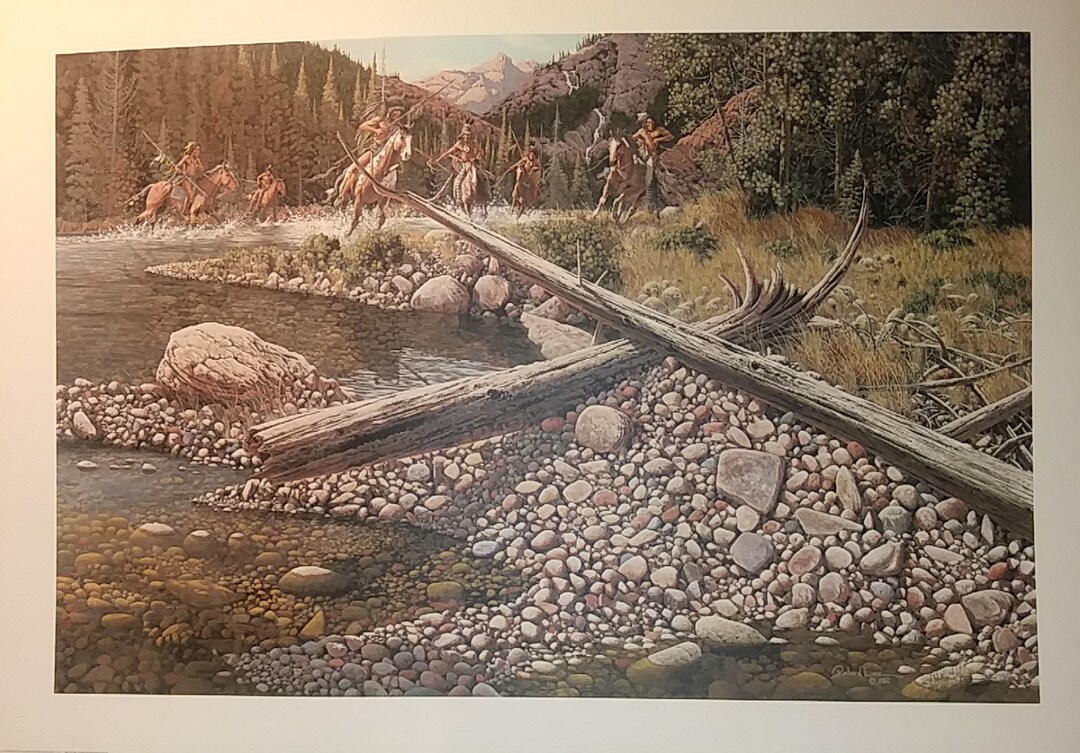 Richard Luce "the Last Crossing" Signed Limited Edition Print, Native ...